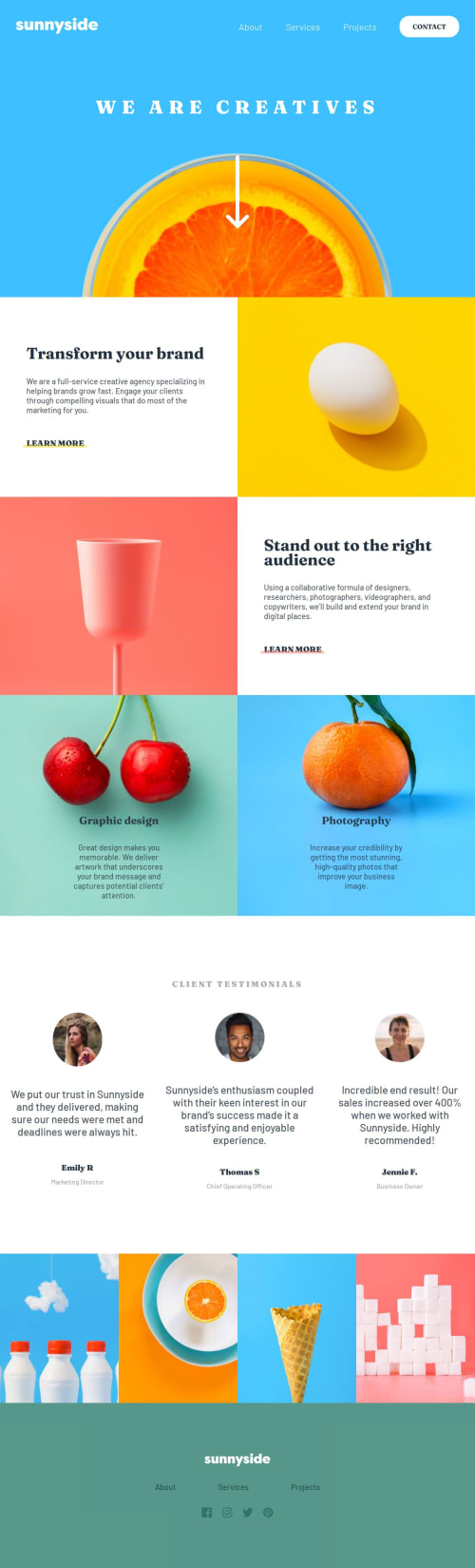 Frontend Mentor Responsive Solution With Animations Coding Challenge
