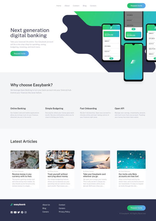 Frontend Mentor | Easybank-landing-page with Next-js-tailwindcss coding challenge solution