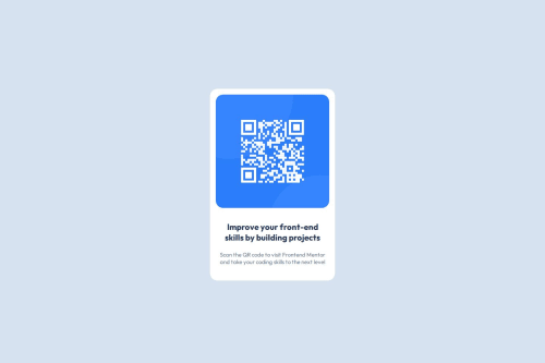 Responsive QR-code-component coding challenge solution