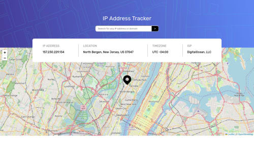 Frontend Mentor | Responsive ip address tracker using Angular coding challenge solution
