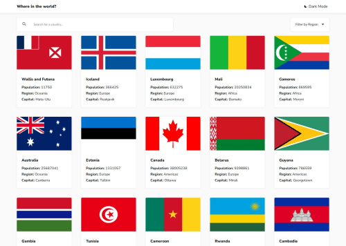 Frontend Mentor Search Countries By React Js Coding Challenge Solution 3348