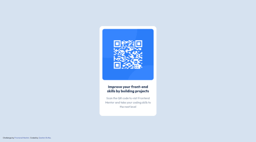 Frontend Mentor | QR Code component using Bootstrap & flebox coding challenge solution