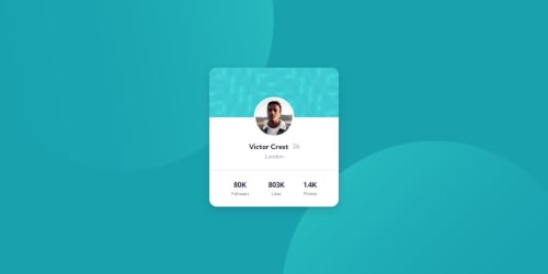 Frontend Mentor | simple profile card using html and css only coding ...