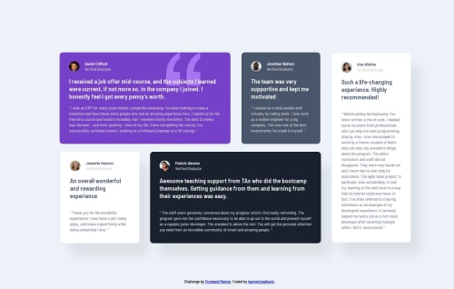 Frontend Mentor | CSS Grid, CSS Flexbox coding challenge solution