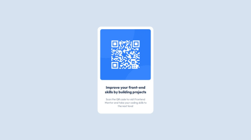 Responsive QR Code with html and CSS coding challenge solution | Frontend Mentor