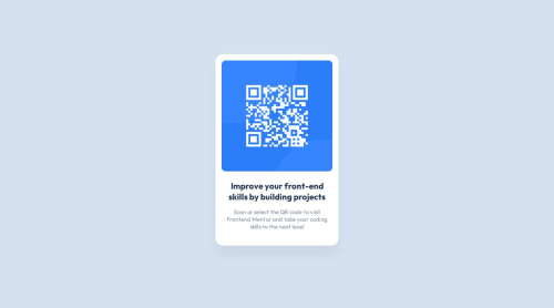 QR code component using CSS flexbox and incorporating accessibility coding challenge solution ...