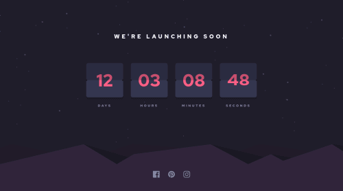 Launch Countdown Timer Build with React, Tailwindcss & react-spring coding challenge solution ...