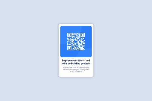 Frontend Mentor | QR-Code Components Using CSS Grid coding challenge solution