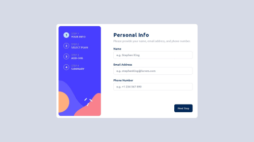 Frontend Mentor | Responsive MultiStep Form using React, RTK ... Frontend Mentor | Responsive MultiStep Form using React, RTK ...