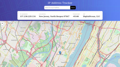 Frontend Mentor | IP address tracker coding challenge solution