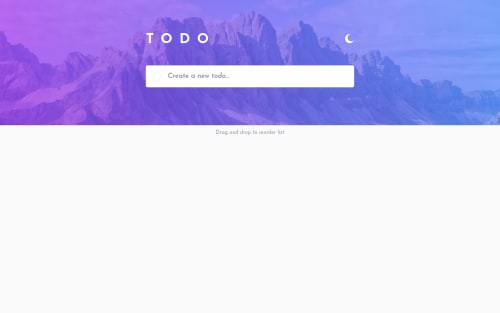 Todo app using HTML, CSS and Vanilla JavaScript coding challenge solution