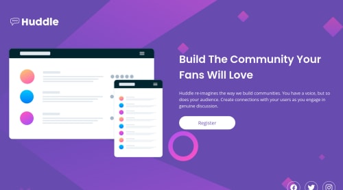 Frontend Mentor | Frontend Mentor | Huddle landing page with single ...