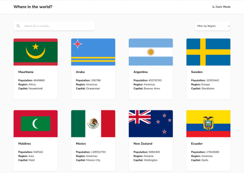 Frontend Mentor | REST Countries API with React and Tailwind CSS coding ... Frontend Mentor | REST Countries API with React and Tailwind CSS coding ...