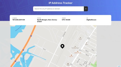 IP Address Tracker with HTML, CSS and JS coding challenge solution | Frontend Mentor