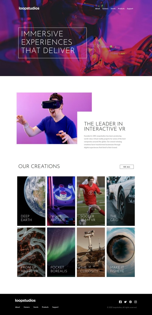 Frontend Mentor | Loopstudios landing page built with HTML | CSS | REACT - MikDra1 coding ...