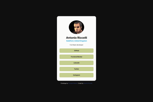 Frontend Mentor | Social Links Profile - HTML, CSS coding challenge solution