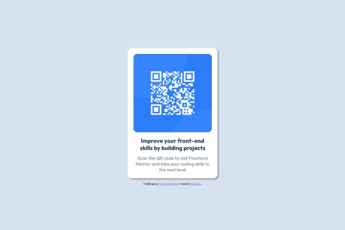 Frontend Mentor | Responsive QR Code coding challenge solution Frontend Mentor | Responsive QR Code coding challenge solution