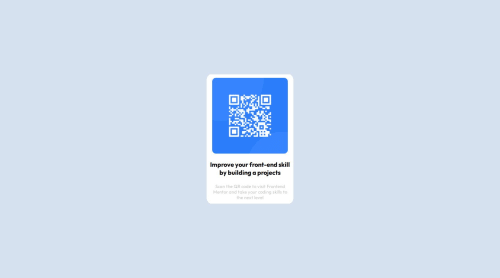 Frontend Mentor | QR code component using html and css coding challenge solution