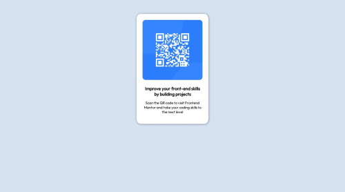 Frontend Mentor | QR Component Card using CSS & HTML coding challenge solution