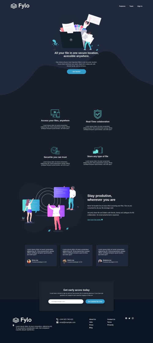 Frontend Mentor | Css grid with flex box coding challenge solution