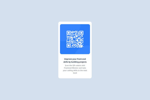 Frontend Mentor | Simple QR Code Project with React-Vite coding challenge solution