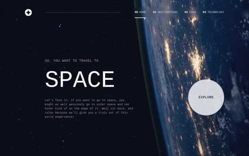 Frontend Mentor Space Tourism With React Js And Tailwind Css Coding