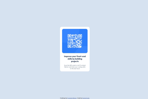 Frontend Mentor | QR code using HTML CSS coding challenge solution