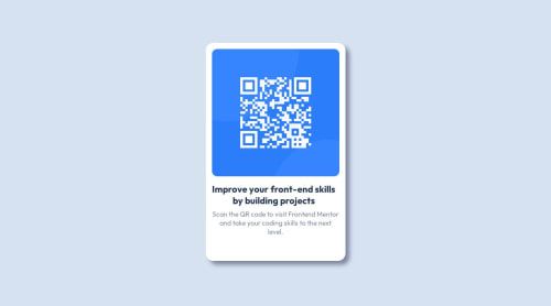 qr code component using basic html and css coding challenge solution ...