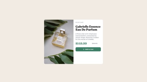 product-preview card using CSS flex box coding challenge solution | Frontend Mentor