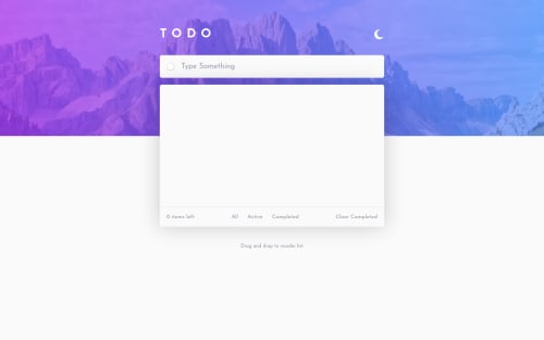 Interactive TODO web app using react JS and sass #react #sass coding challenge solution ...
