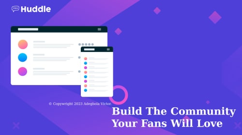 Frontend Mentor Huddle Landing Page Using Html And Css Coding 5466