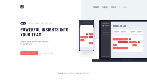 Frontend Mentor | project-tracking-intro-component with Html, Css and Js coding challenge solution