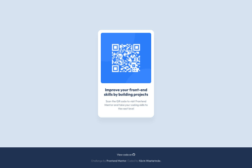 Frontend Mentor | Responsive QR Code Component coding challenge solution