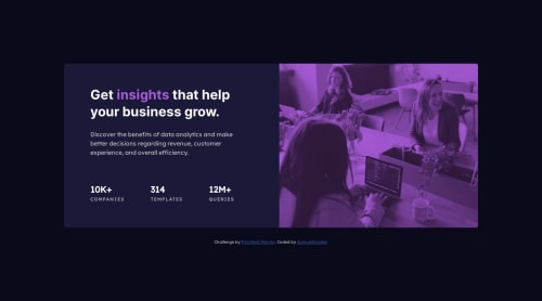 CSS GRID and FLEXBOX coding challenge solution | Frontend Mentor