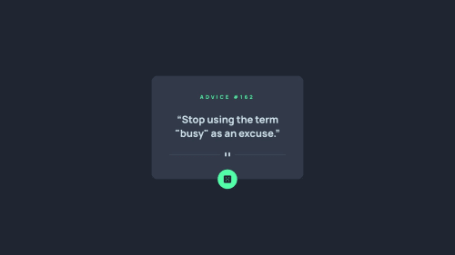 Frontend Mentor Advice Generator App React Js Coding Challenge Solution
