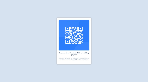 Frontend Mentor | QR Code Component Using HTML and CSS coding challenge solution