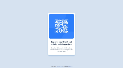 Frontend Mentor | QR Code Component Solution using HTML, CSS (Flexbox ... Frontend Mentor | QR Code Component Solution using HTML, CSS (Flexbox ...