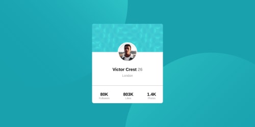 Frontend Mentor | profile card component solution using html and css ...