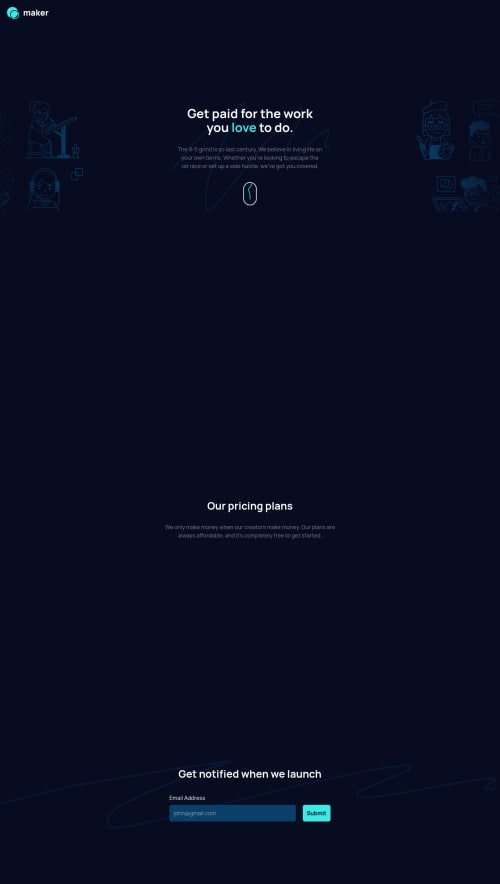 Frontend Mentor | Animated landing page using framer motion and LottieFiles coding challenge ...