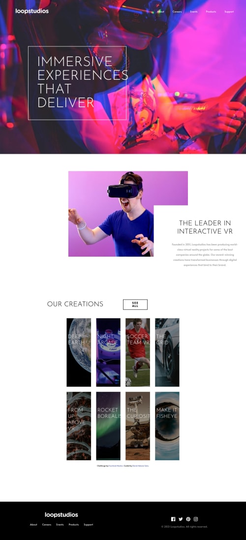 Responsive Landing page using html, css y JavaScript coding challenge ...