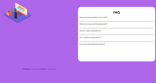 Frontend Mentor | faq-accordion-card-main using HTML, CSS and JS coding challenge solution