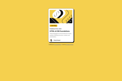 Frontend Mentor Responsive Blog Preview Card Using Bootstrap Coding