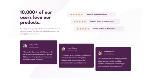 Resposive Design Social Proof Section coding challenge solution | Frontend Mentor