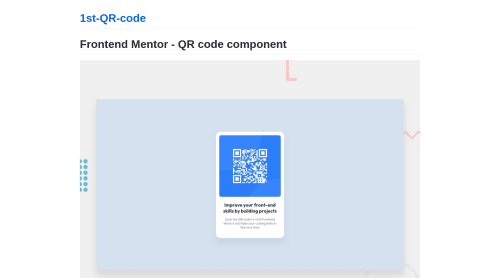 Frontend Mentor | Responsive QR code using flexbox and grid coding challenge solution