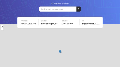 Frontend Mentor | IP Address Tracker using Vue.js and SCSS coding challenge solution