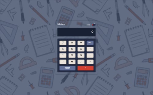 Frontend Mentor | Calculator app coding challenge solution