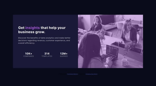 Stat Preview Card Component using HTML and SASS coding challenge solution | Frontend Mentor