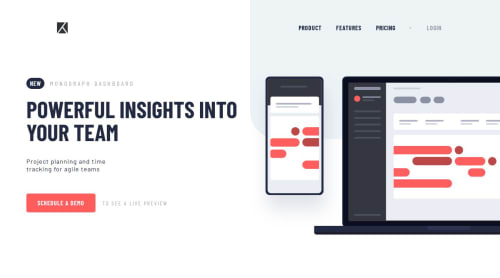 Frontend Mentor | Project tracking intro component solution coding challenge solution