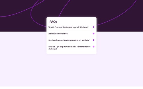 Frontend Mentor | faq box with css , html , js coding challenge solution