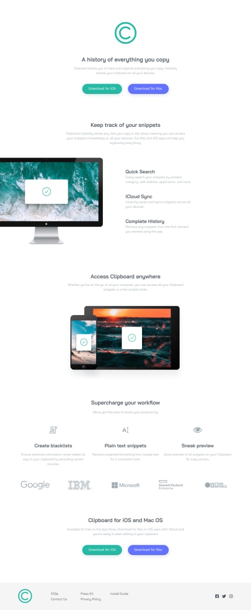 Responsive Clipboard Landing Page Master Using HTML & CSS coding challenge solution | Frontend ...